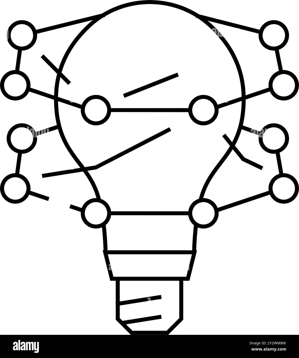 innovation light bulb line icon vector illustration Stock Vector Image ...