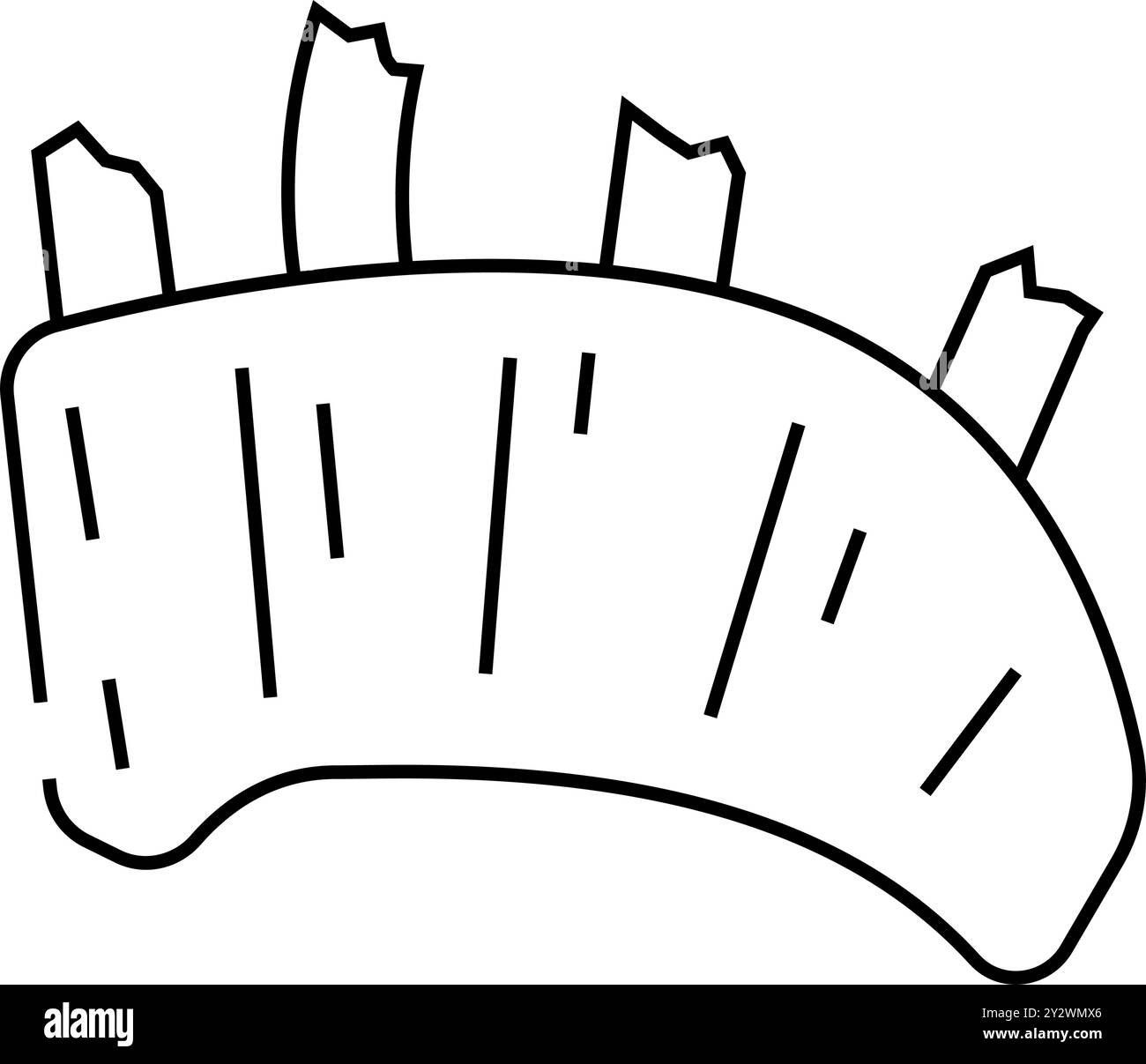 meat cube line icon vector illustration Stock Vector Image & Art - Alamy