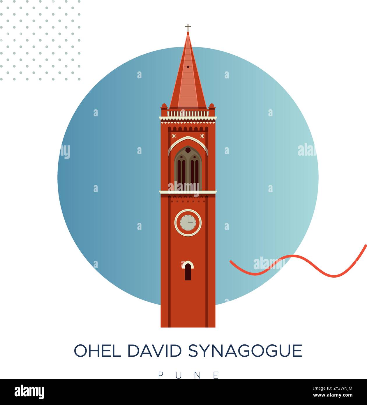 Ohel David Synagogue - Pune Maharashtra - Stock Illustration as EPS 10 ...