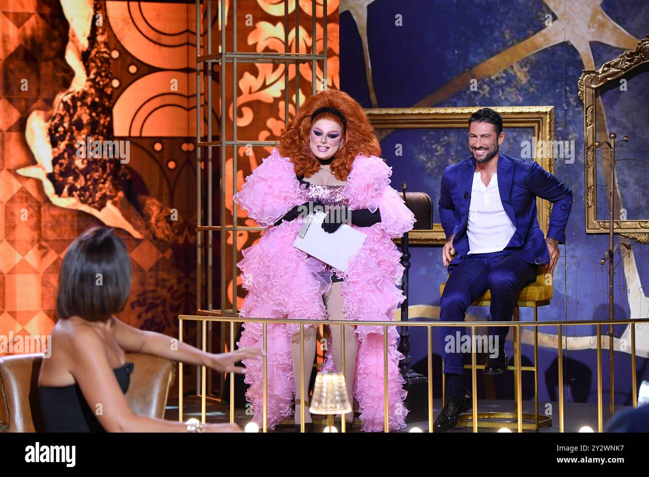 Rome: Rai Studios ex Dear. Transmission Ciao Maschio. In the photo ...