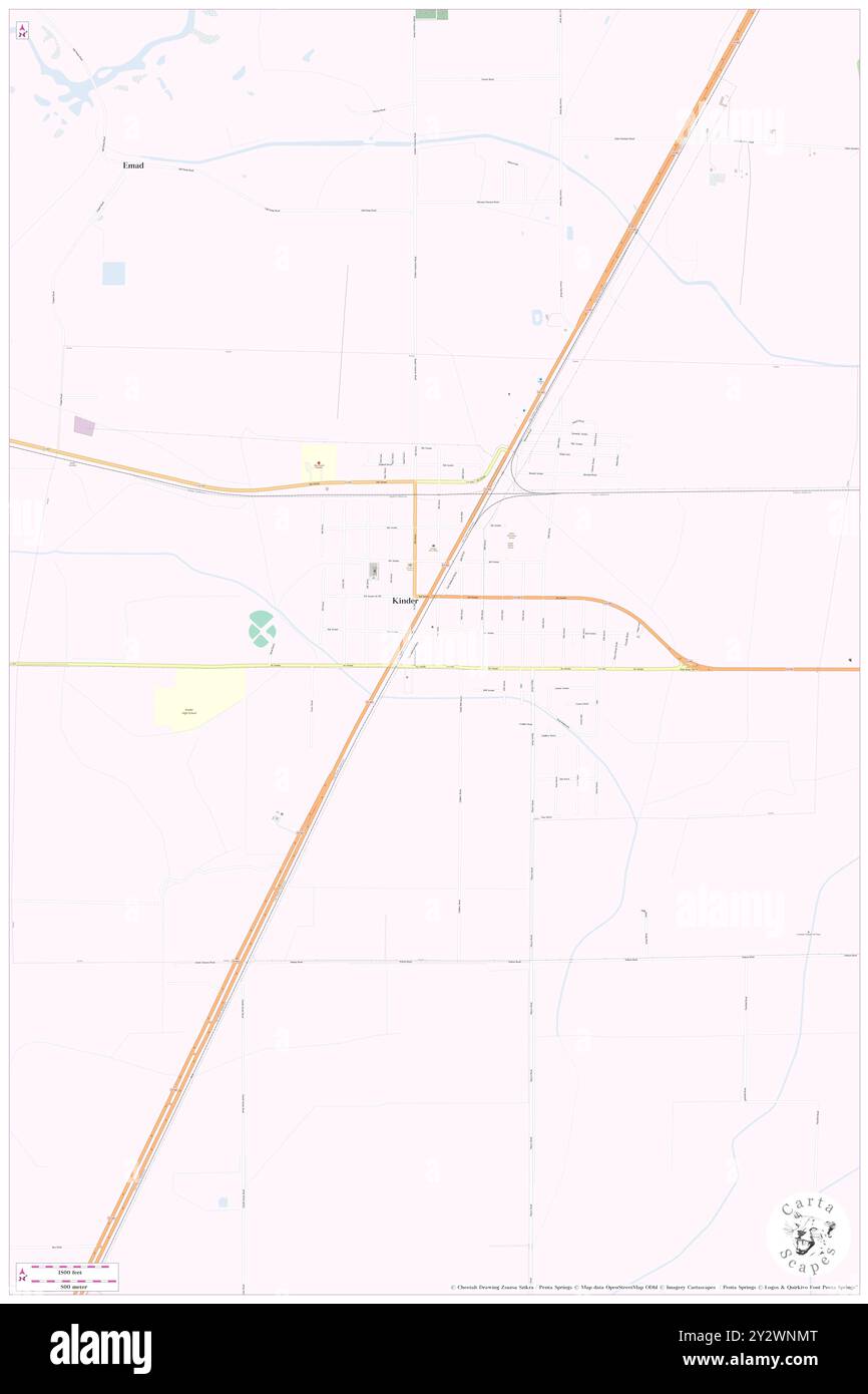 Kinder louisiana map Cut Out Stock Images & Pictures - Alamy
