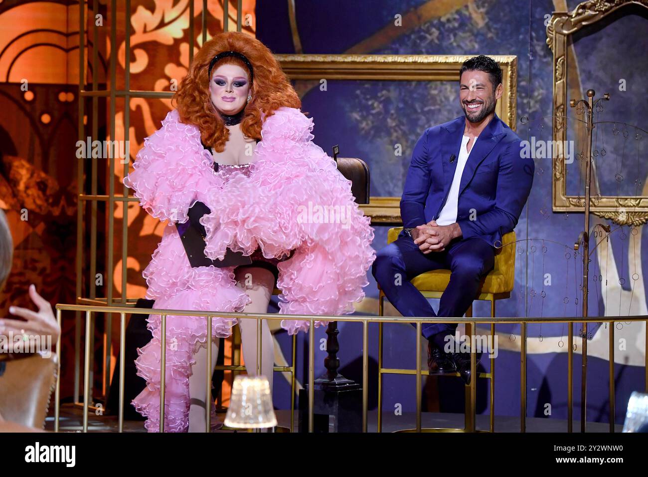 Rome: Rai Studios ex Dear. Transmission Ciao Maschio. In the photo ...