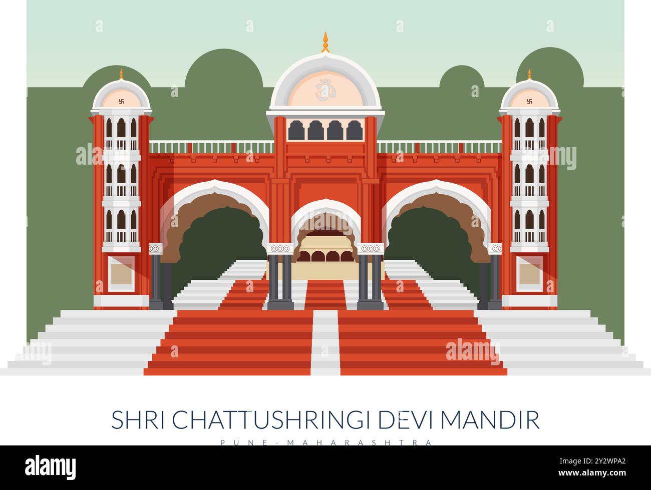 Entrance Gate to Shri Chatushrungi Devi Temple - Pune - Stock ...