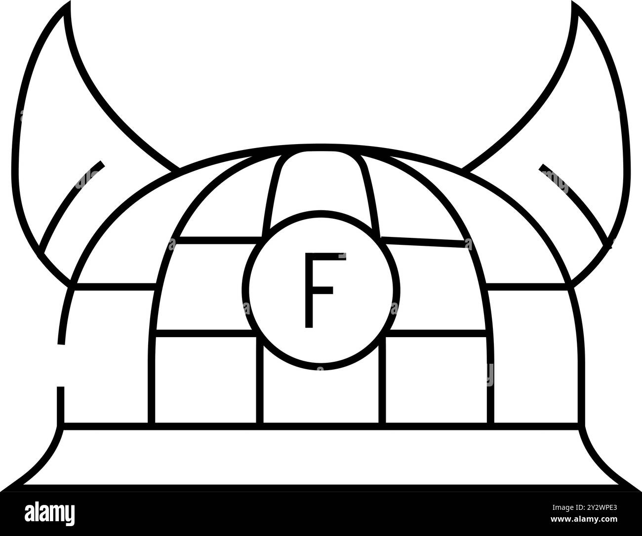 fan hat line icon vector illustration Stock Vector Image & Art - Alamy