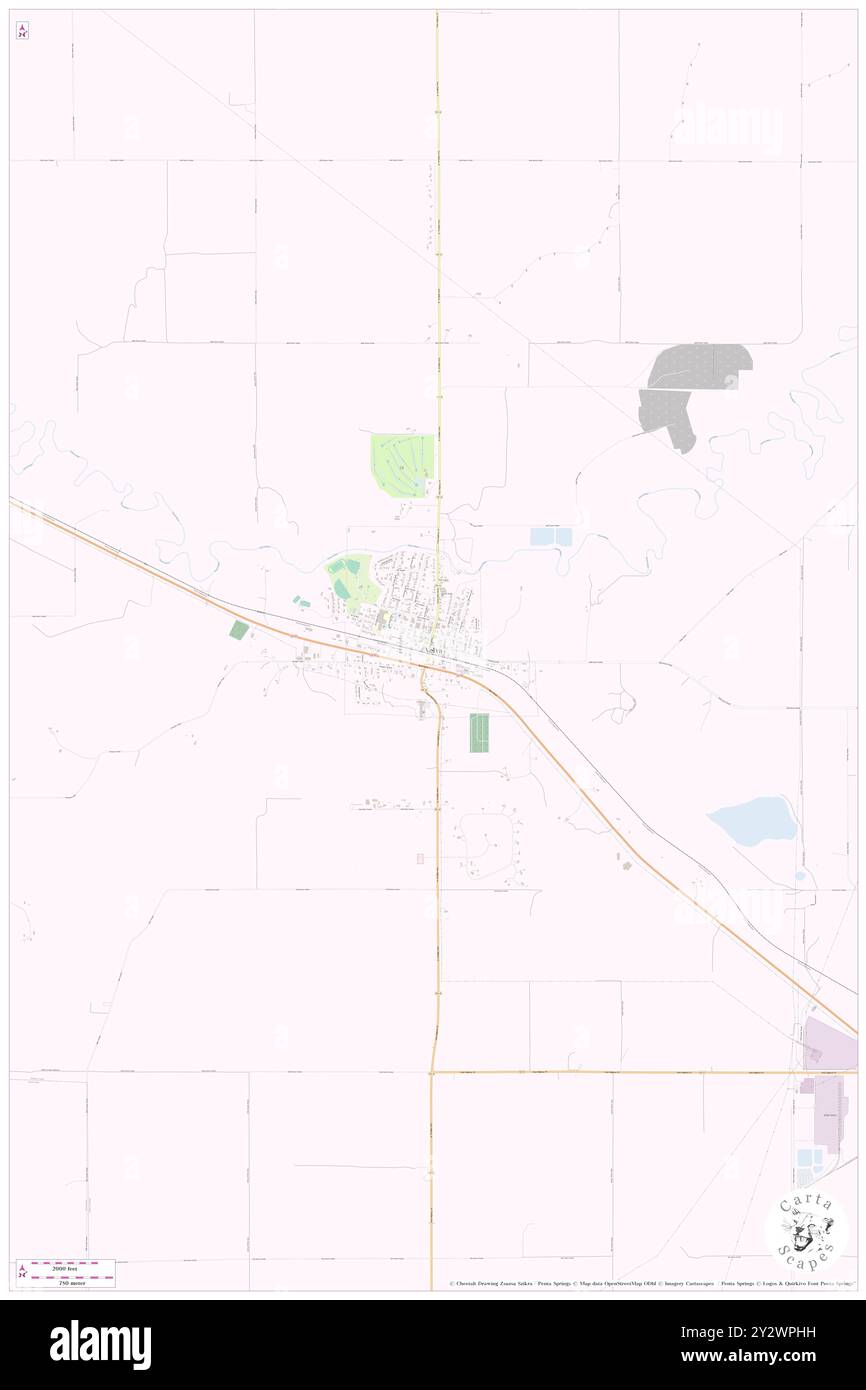 Map of velva north dakota Cut Out Stock Images & Pictures - Alamy