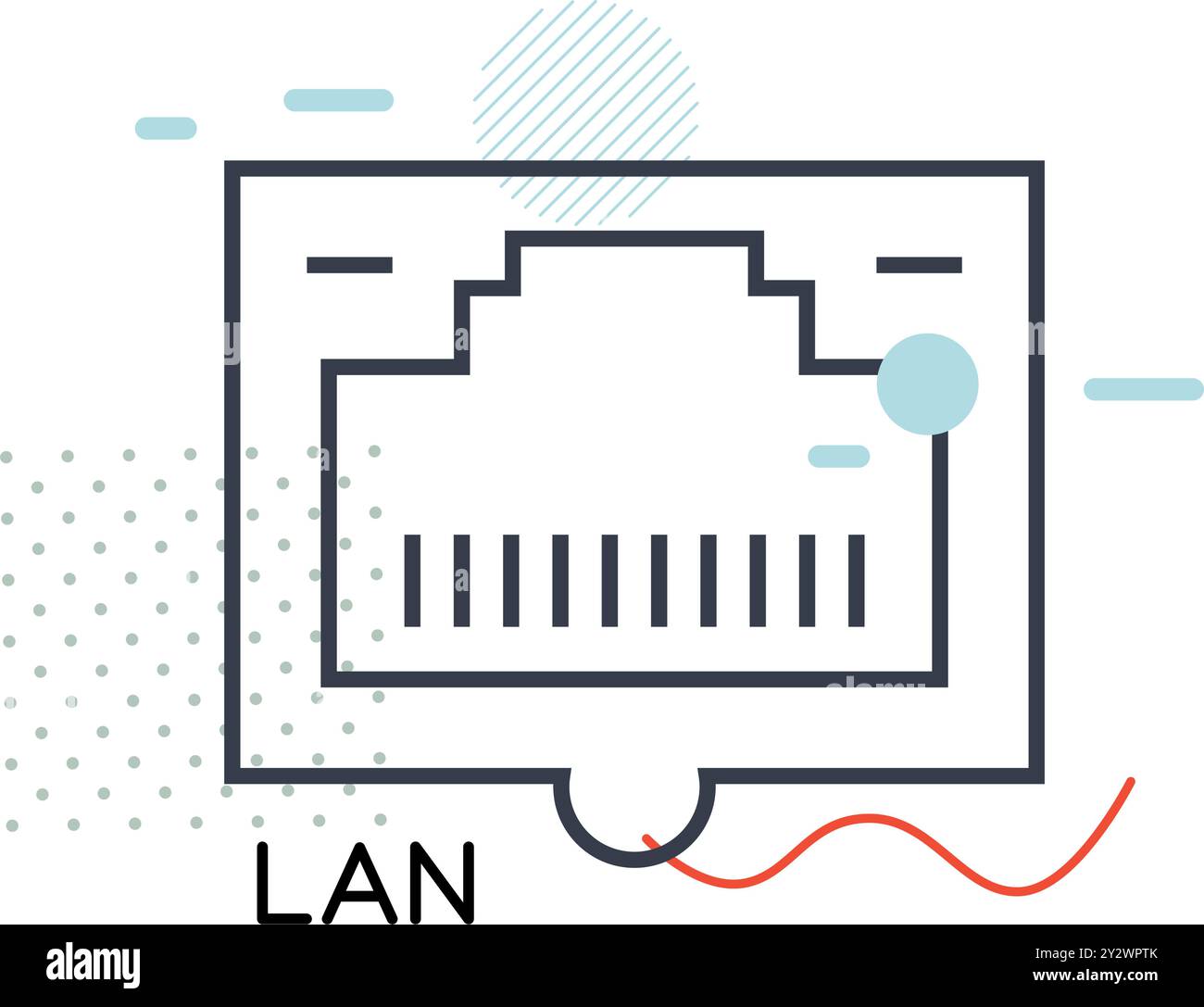 Secure Protection - Local Area Network - LAN Icon - Stock Illustration as EPS 10 File Stock ...