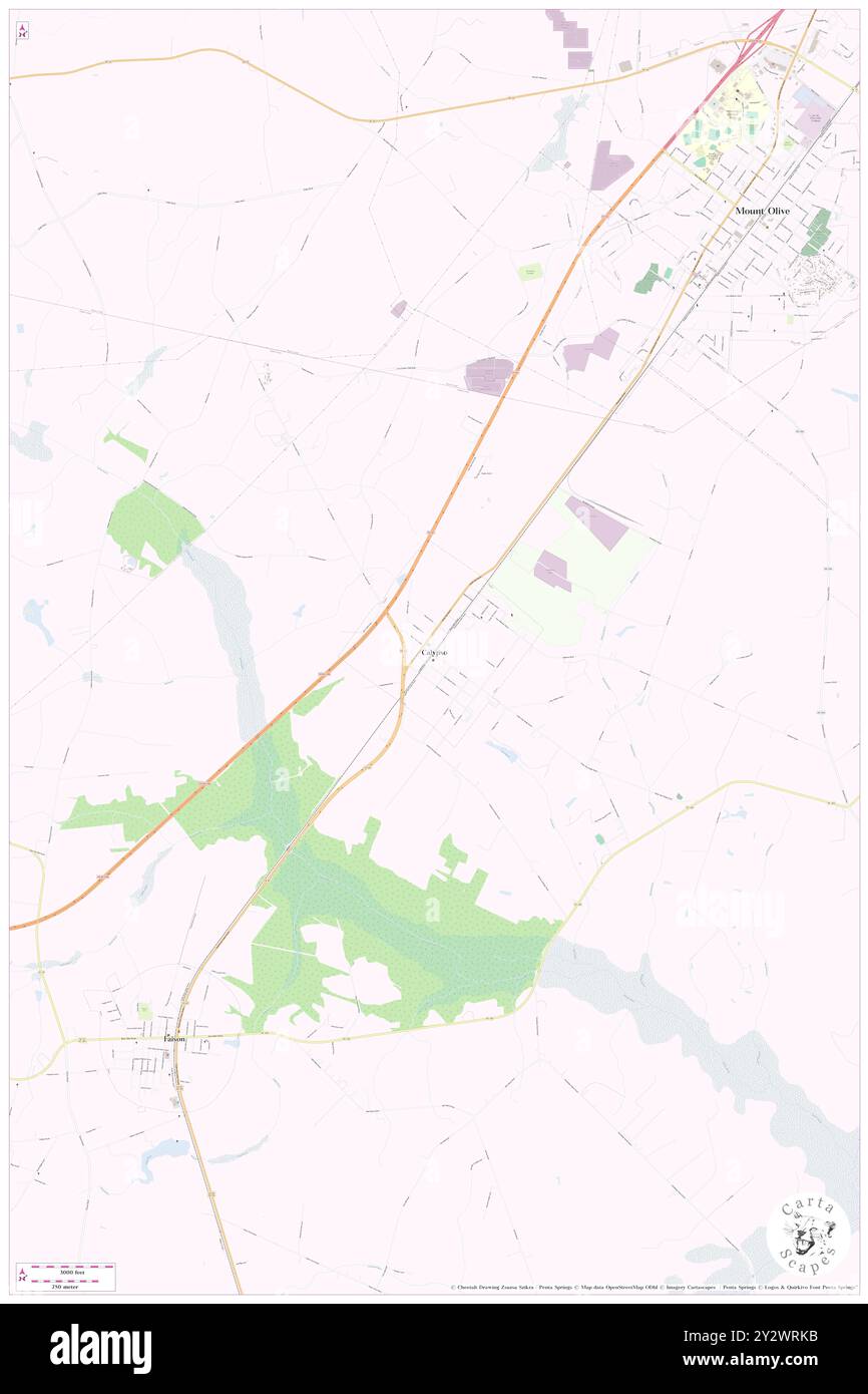 Duplin county map Cut Out Stock Images & Pictures - Alamy