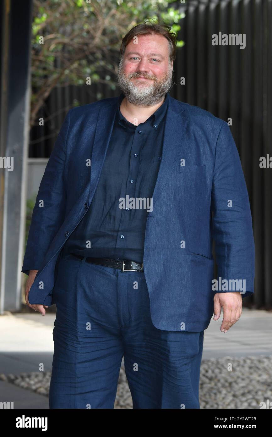 Rome: Rai Headquarters Viale Mazzini. Photocall Kostas. In the photo ...