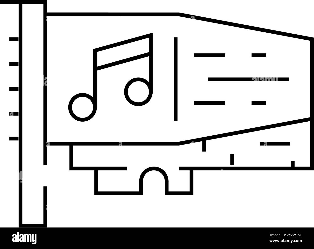 sound card line icon vector illustration Stock Vector Image & Art - Alamy