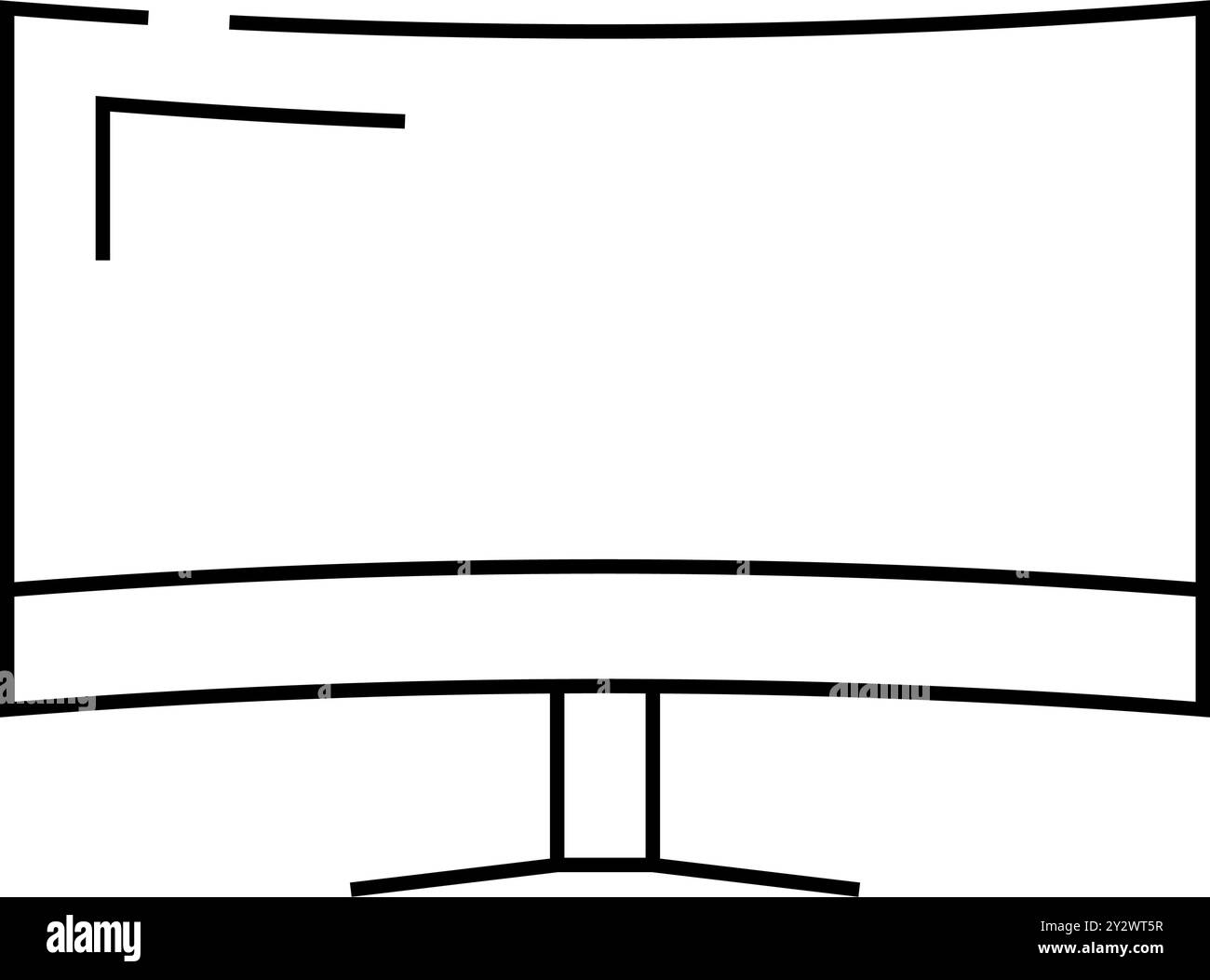 monitor computer display line icon vector illustration Stock Vector Image & Art - Alamy