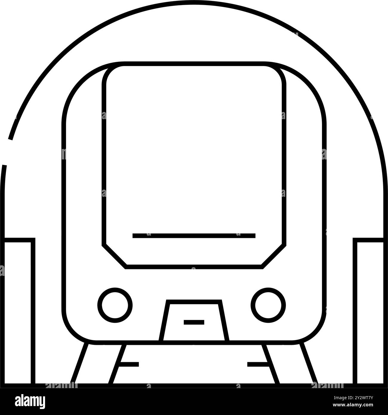 underground metro train line icon vector illustration Stock Vector ...