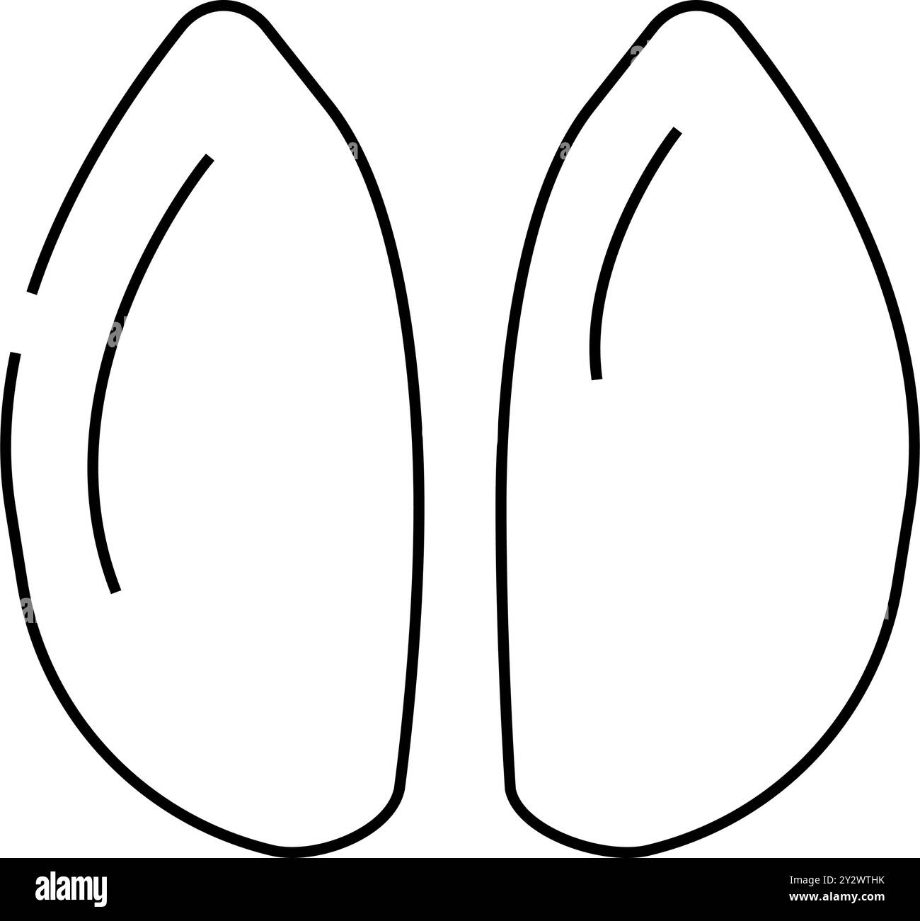 pig farmland animal hoof print line icon vector illustration Stock ...