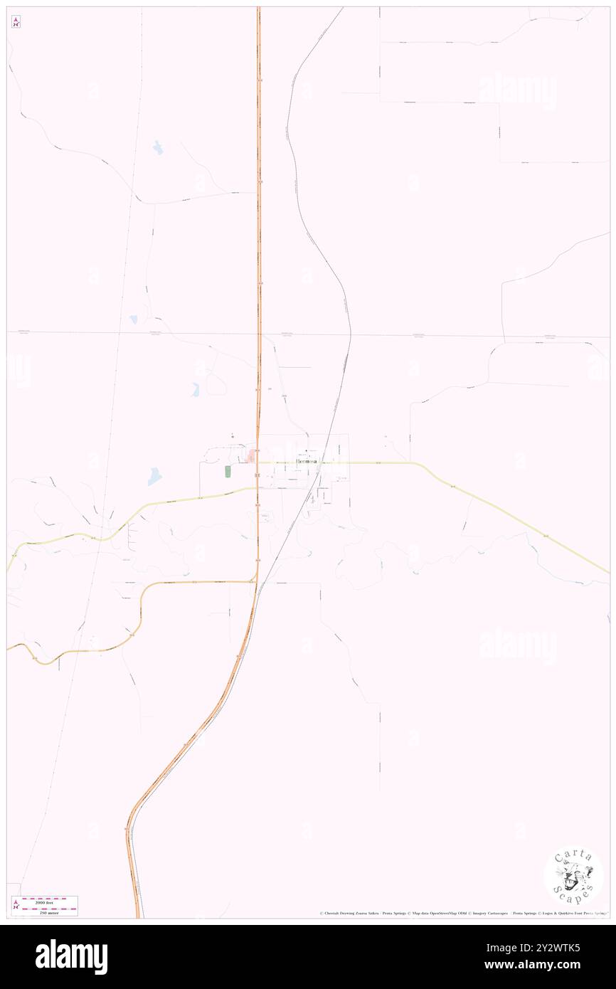 Map of hermosa south dakota Cut Out Stock Images & Pictures - Alamy