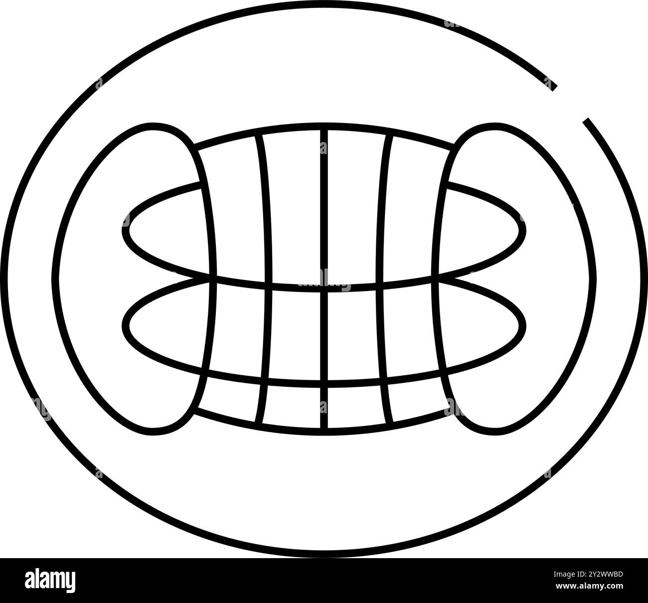 reactor hypothetical structure line icon vector illustration Stock ...
