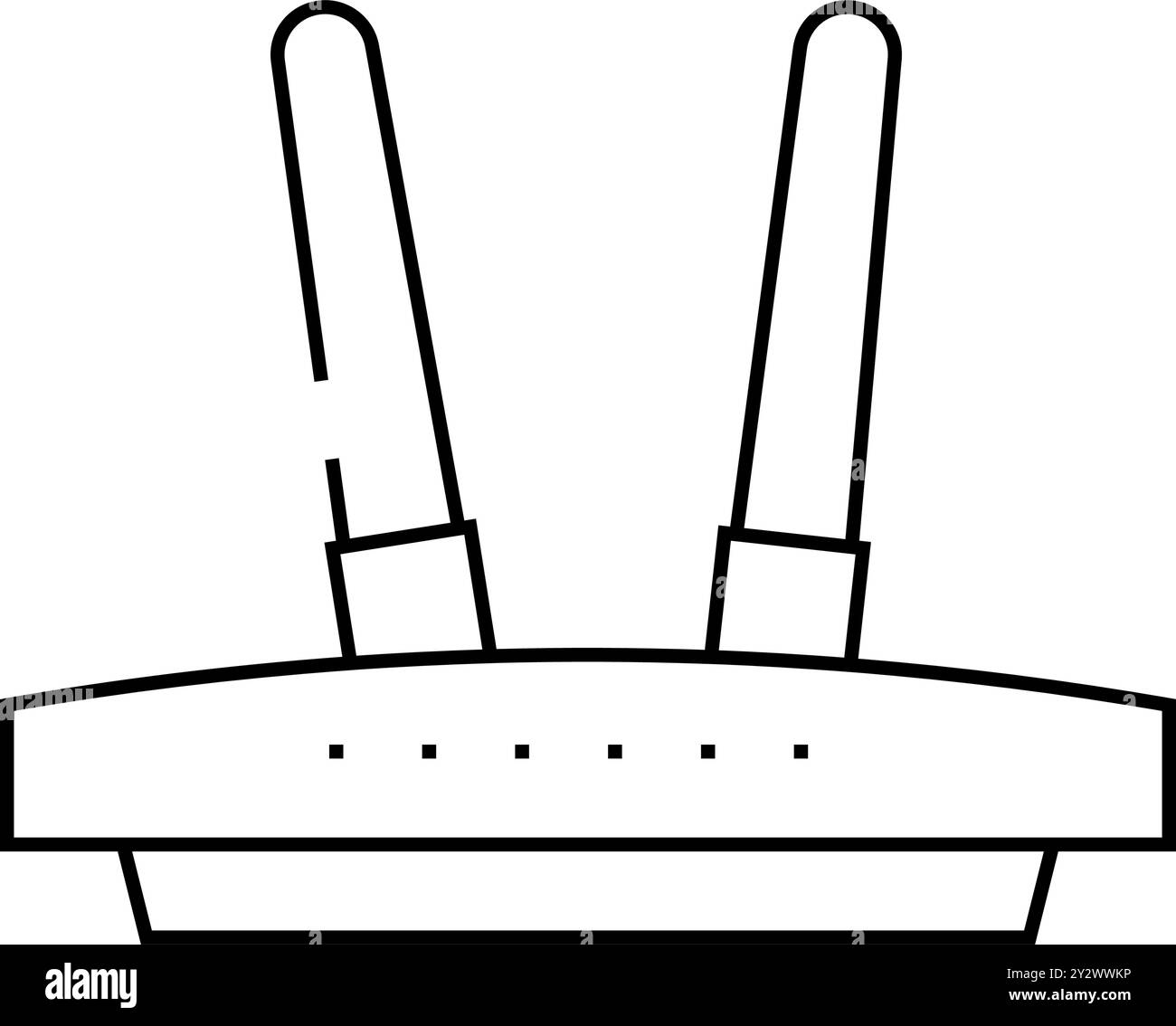 wi-fi router line icon vector illustration Stock Vector Image & Art - Alamy