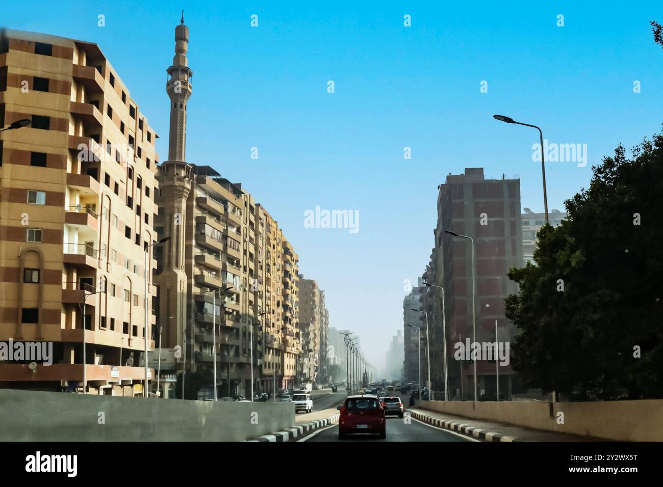 CAIRO, EGYPT - NOVEMBER 1, 2023: Traffic in downtown Cairo, Cairo ...