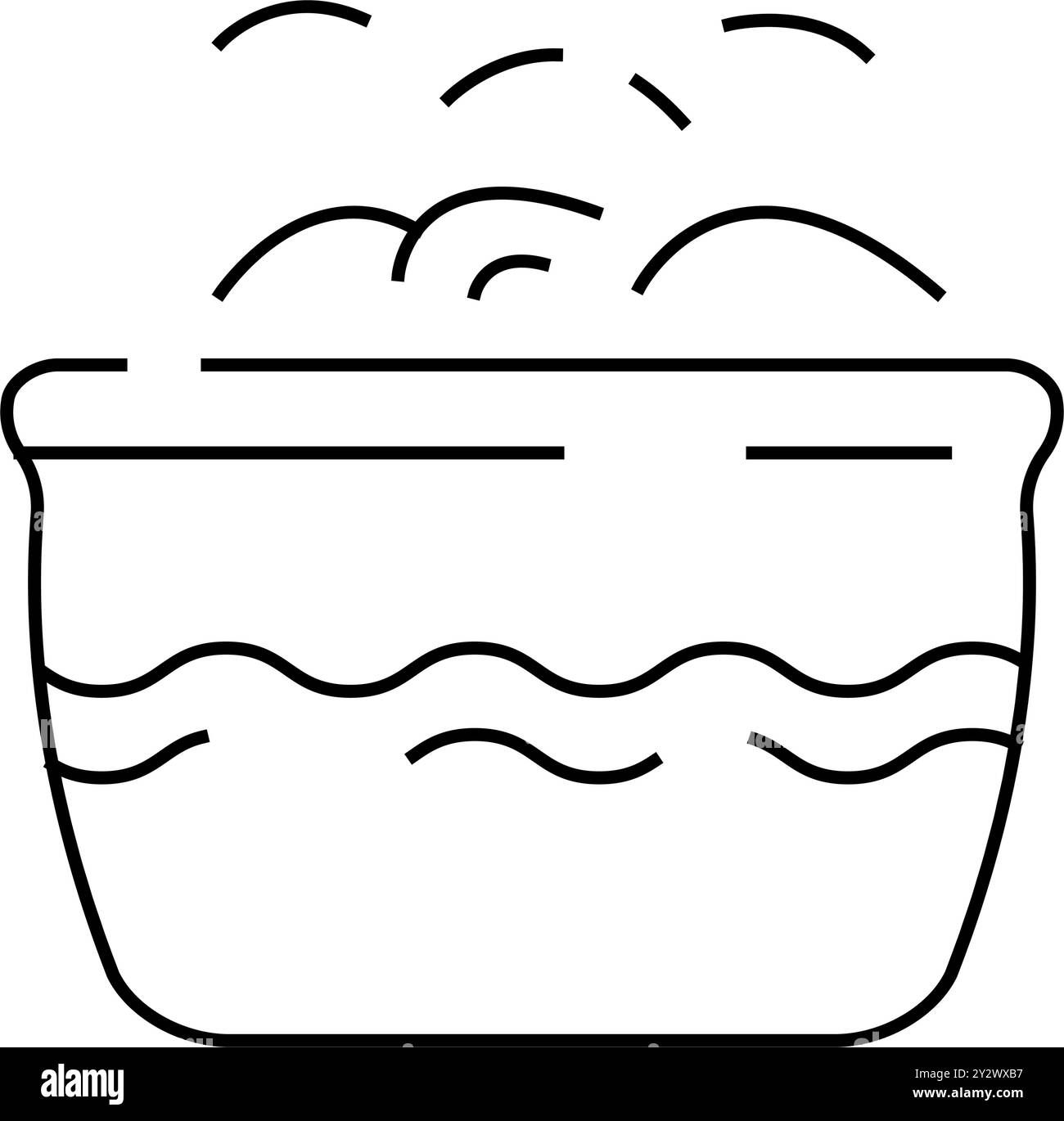boil water for cooking dumpling line icon vector illustration Stock ...