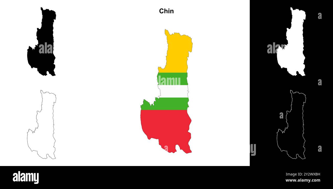 Blank chin map hi-res stock photography and images - Alamy