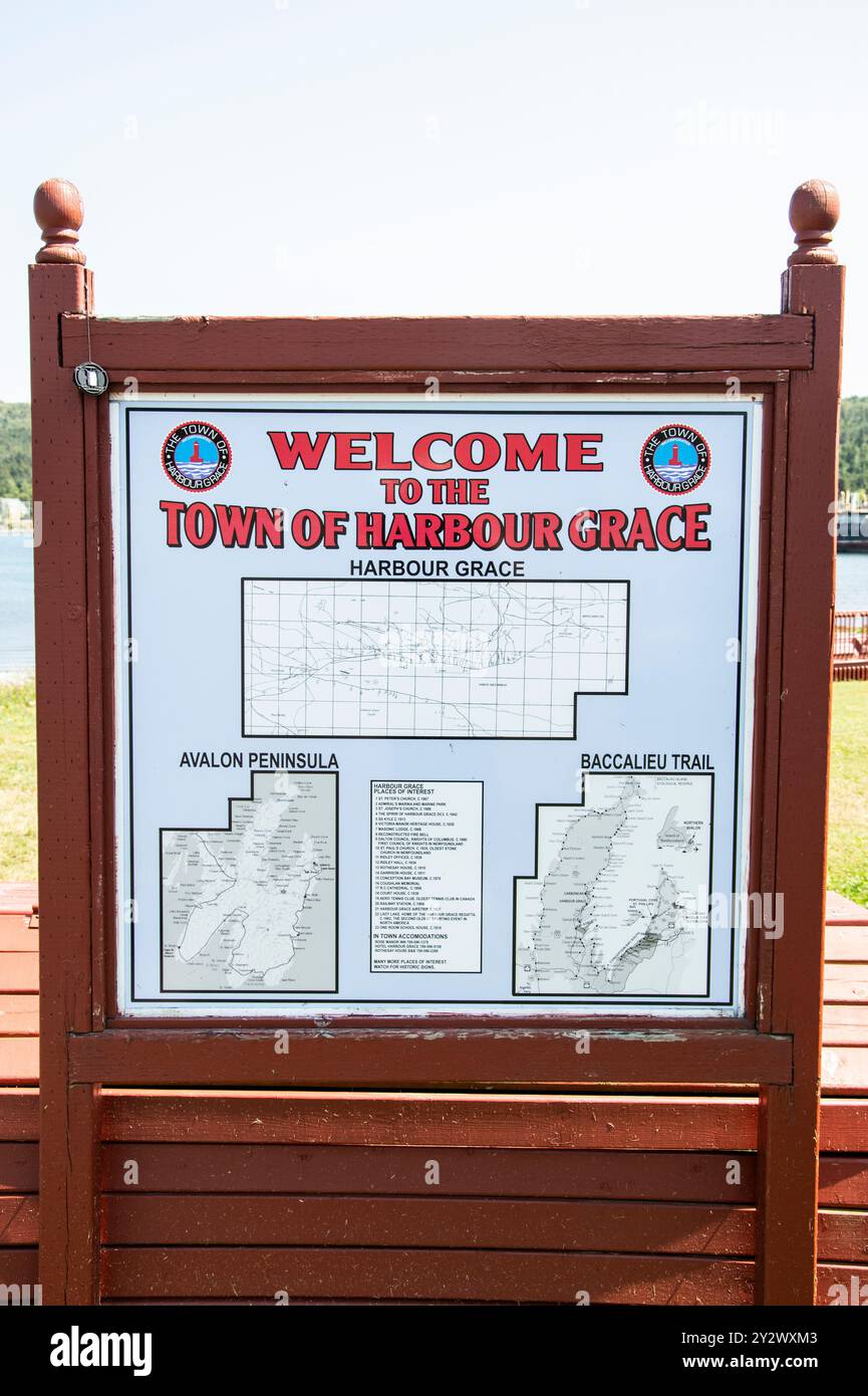 Welcome to the town of Harbour Grace sign in Newfoundland & Labrador ...