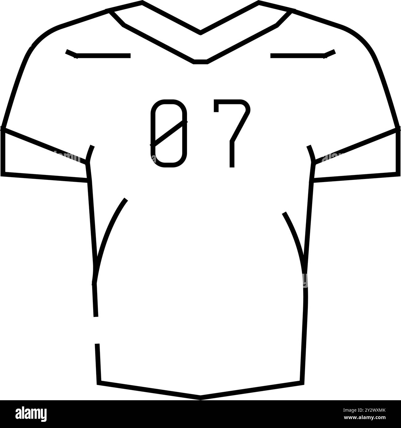 jersey clothing line icon vector illustration Stock Vector Image & Art ...