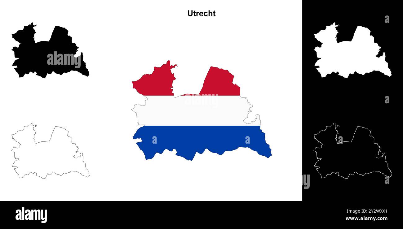 Utrecht province map hi-res stock photography and images - Alamy