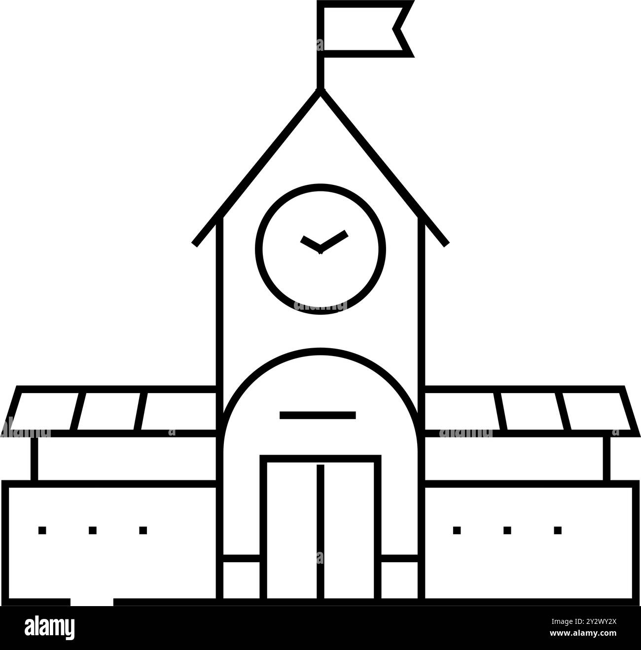 railway station line icon vector illustration Stock Vector Image & Art ...