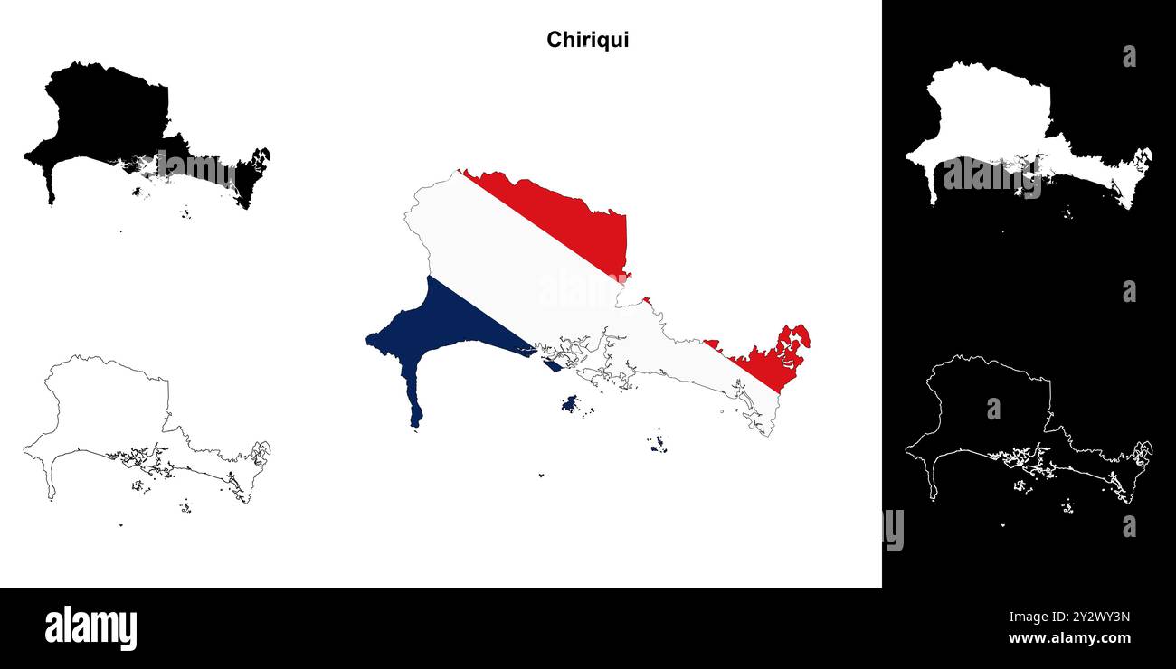 Blank chiriqui map hi-res stock photography and images - Alamy