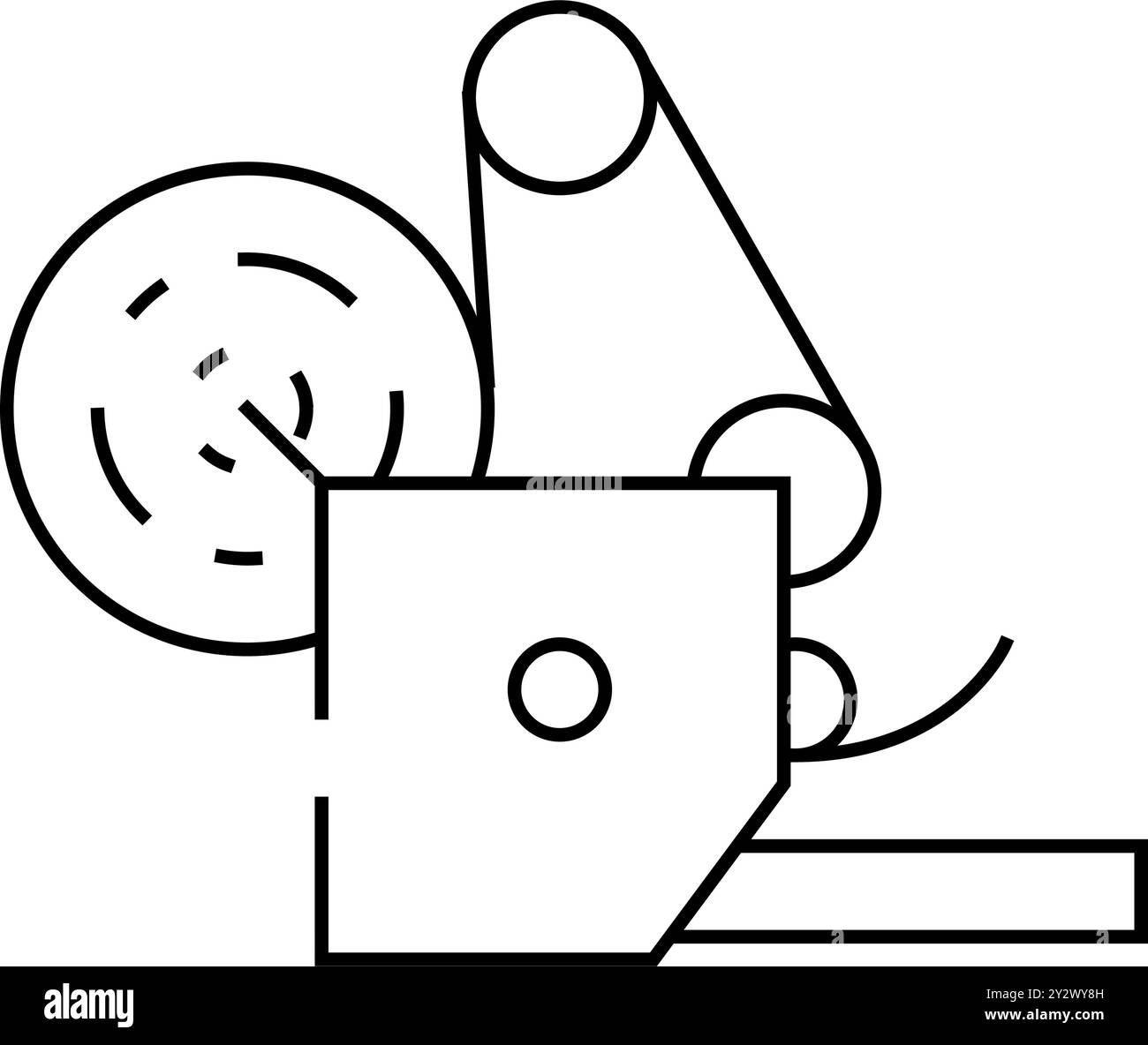 labeler factory tool line icon vector illustration Stock Vector Image ...