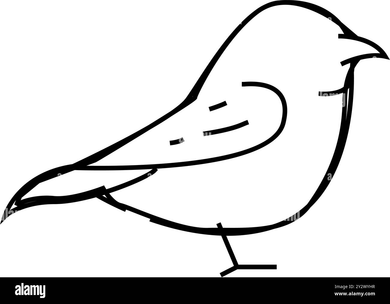 Wren line icon hi-res stock photography and images - Alamy