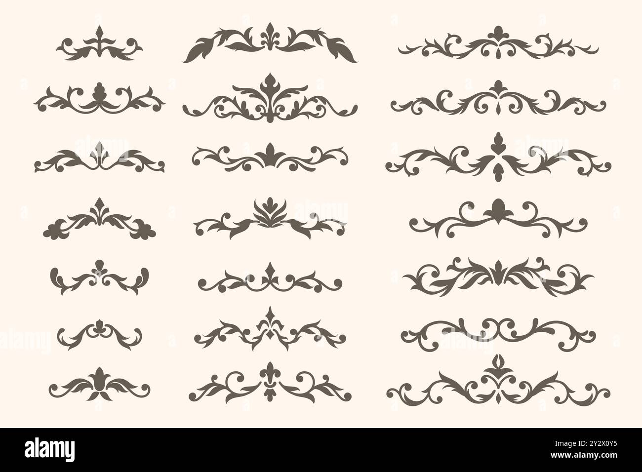 Decorative scroll borders hi-res stock photography and images - Alamy