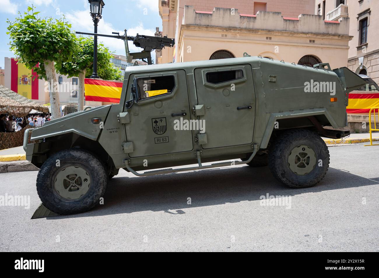 Side profile view of the Uro Vamtac ST5 BN1 light vehicle of the ...