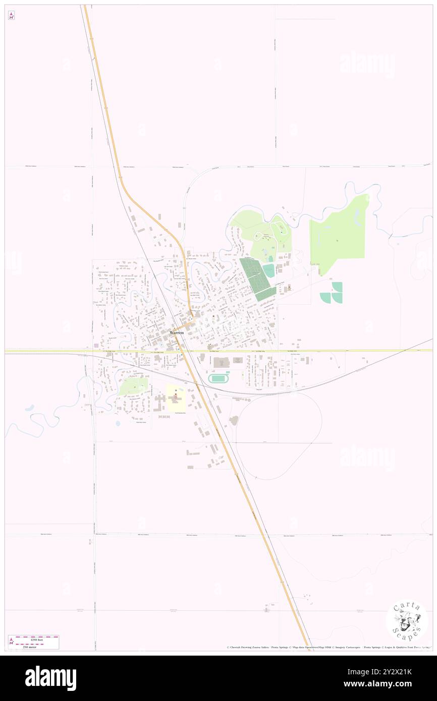 Map of warren minnesota Cut Out Stock Images & Pictures - Alamy