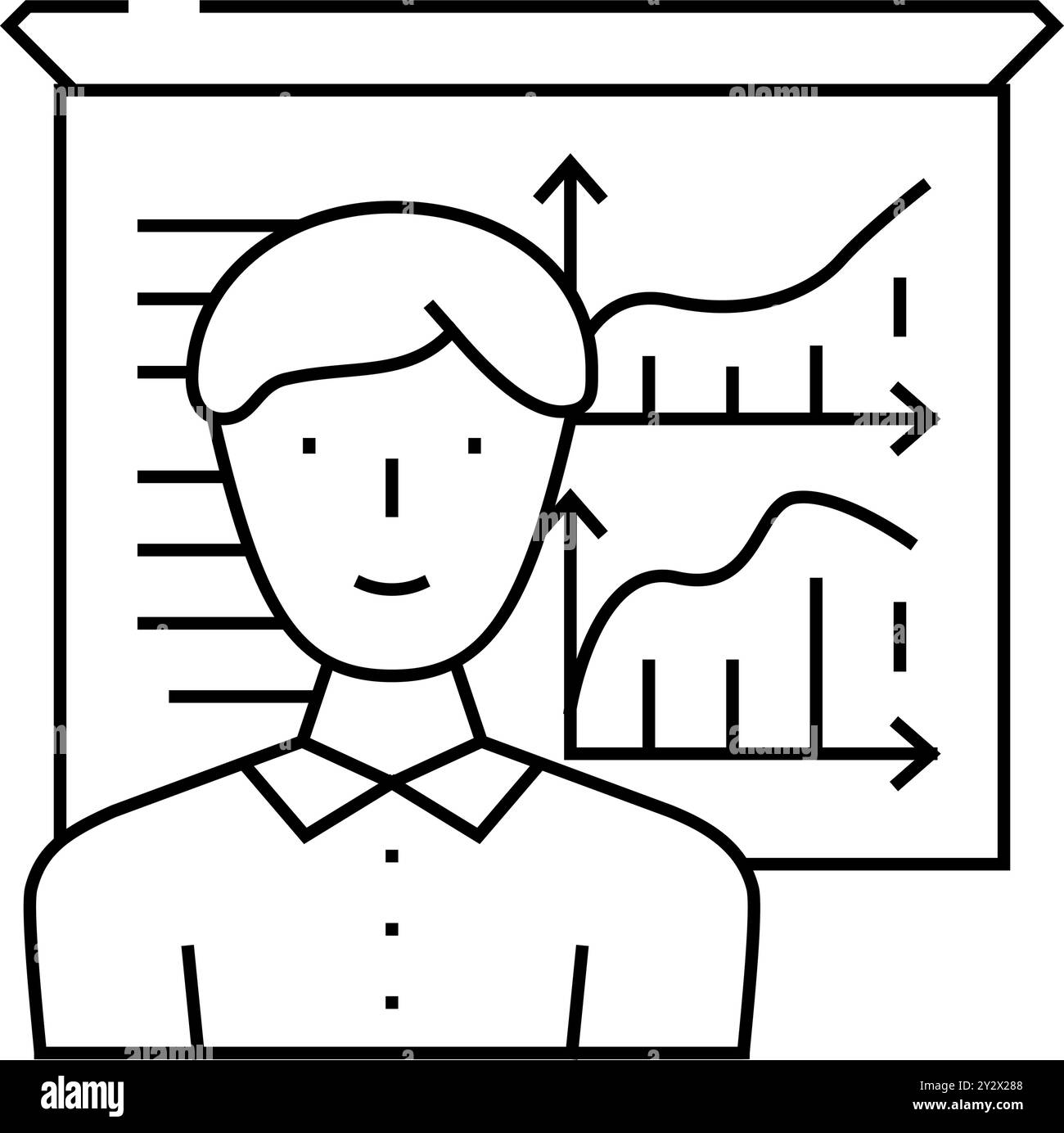 Sale manager icon outline Stock Vector Images - Alamy