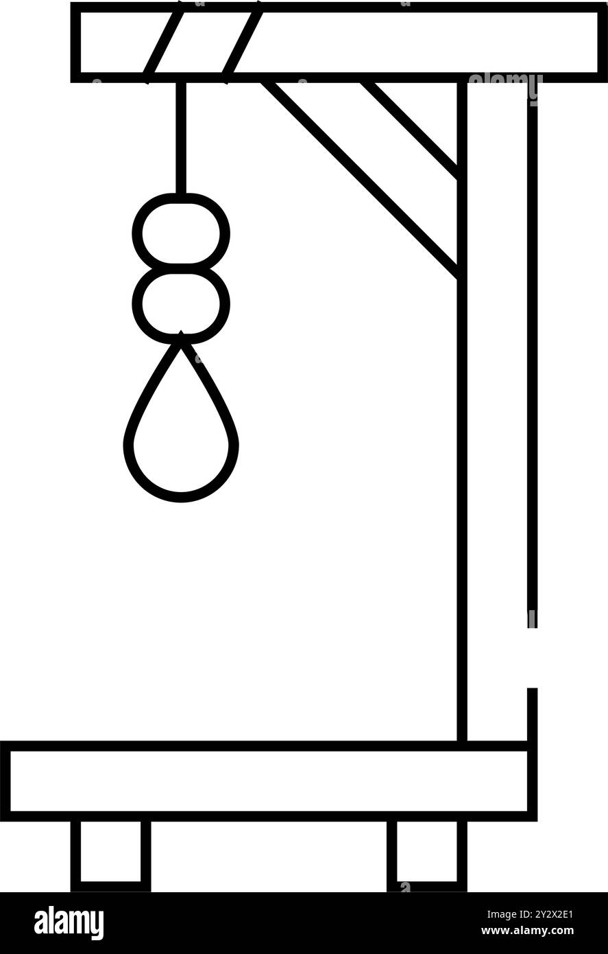 Medieval gallows Cut Out Stock Images & Pictures - Alamy