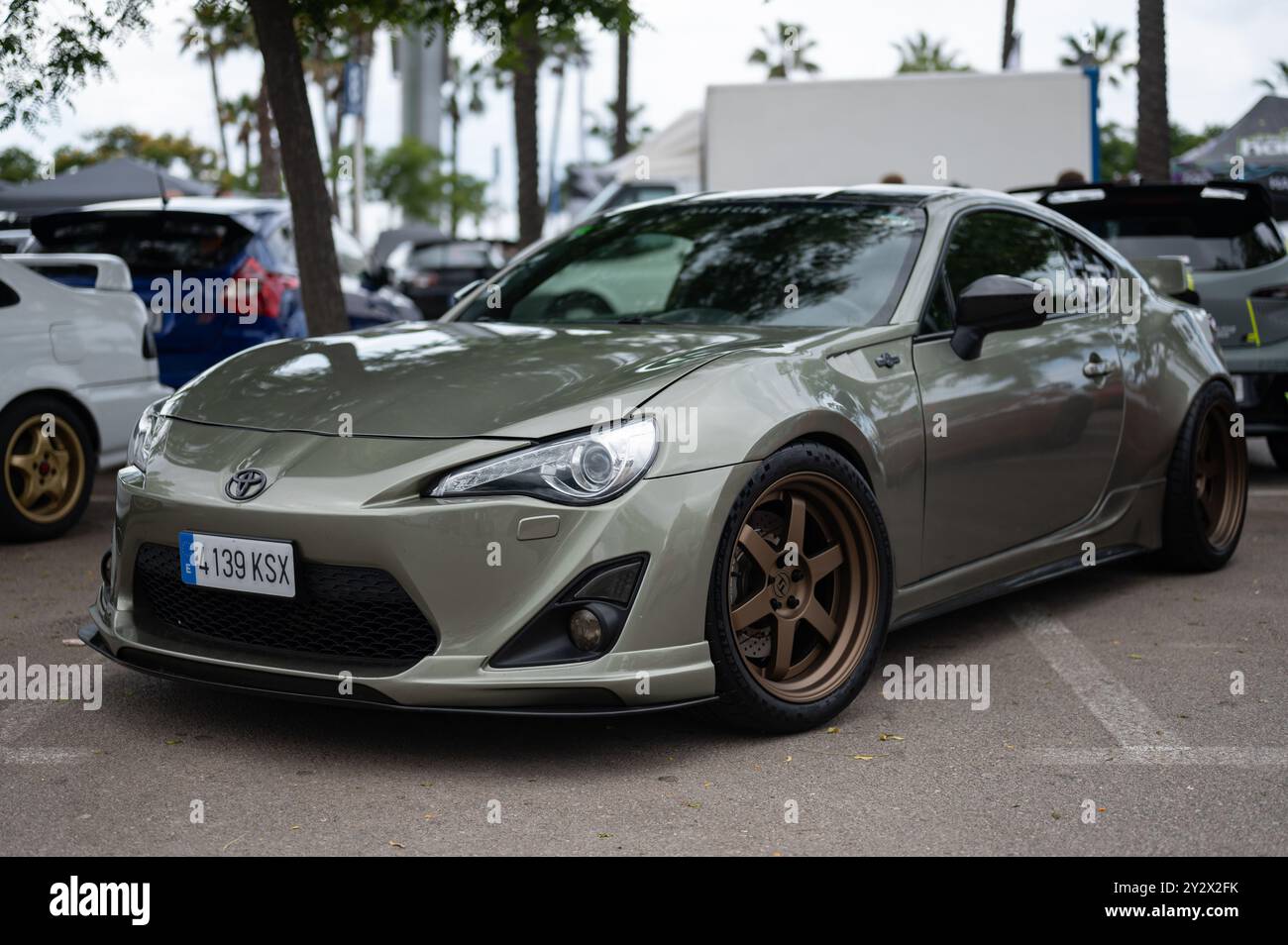 Front view of the iconic first-generation Japanese sports car Toyota ...