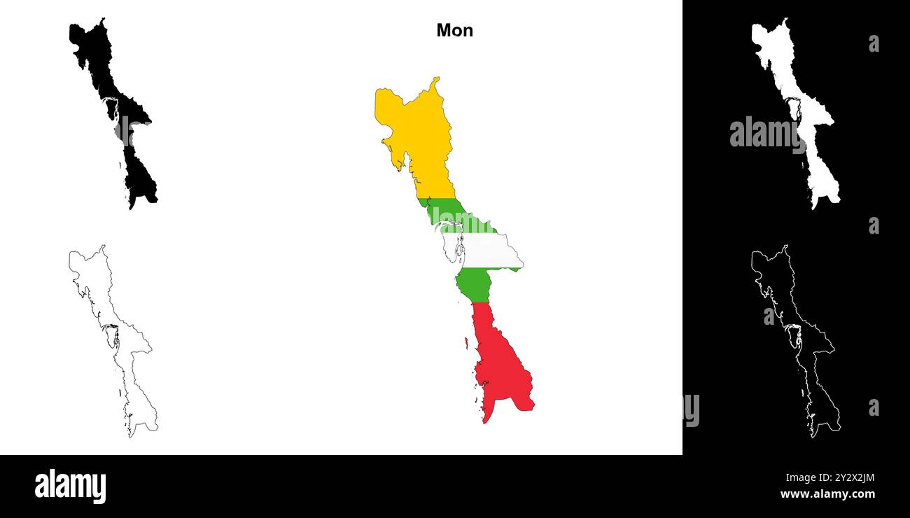 Blank mon map hi-res stock photography and images - Alamy