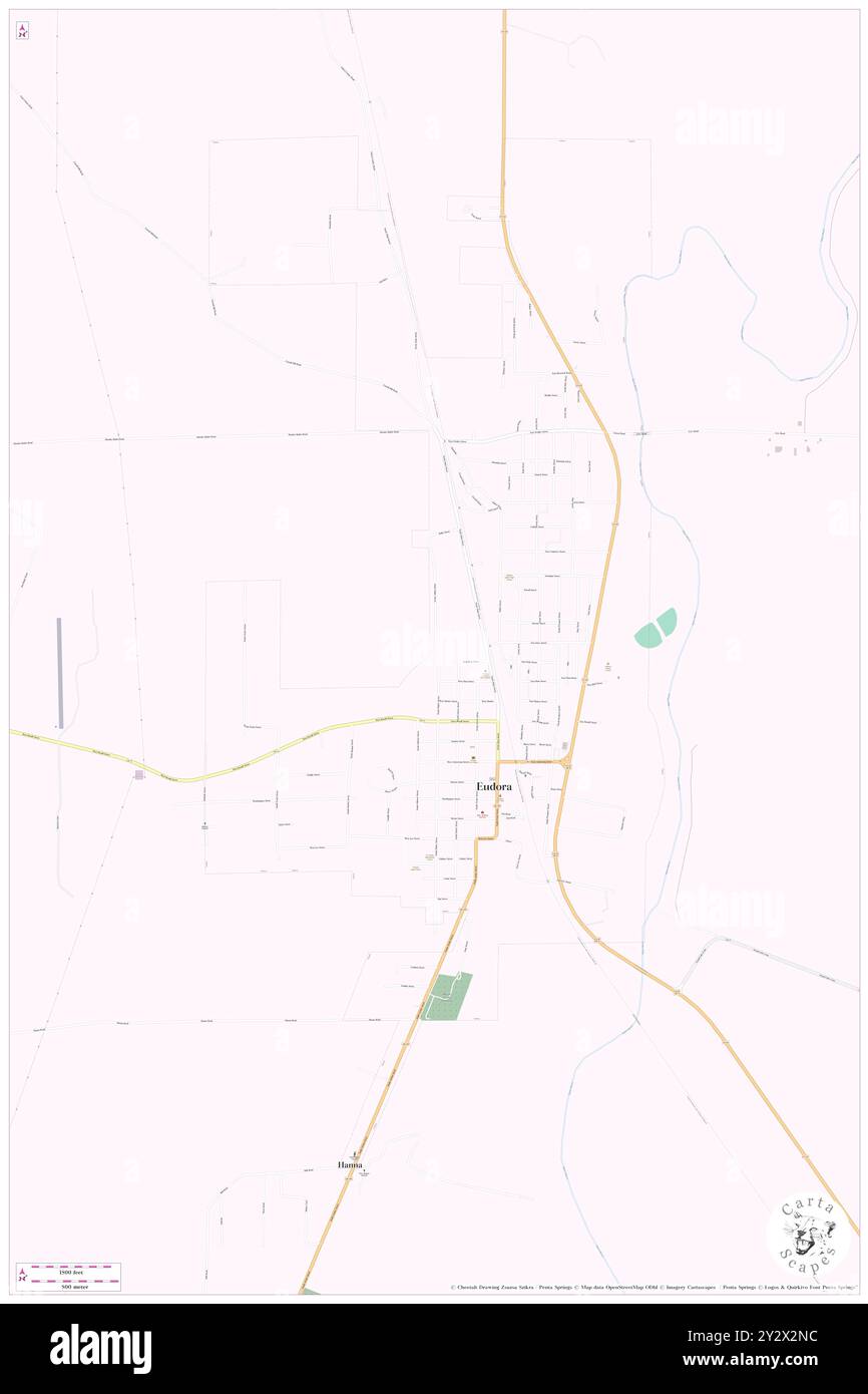 Map of eudora hi-res stock photography and images - Alamy