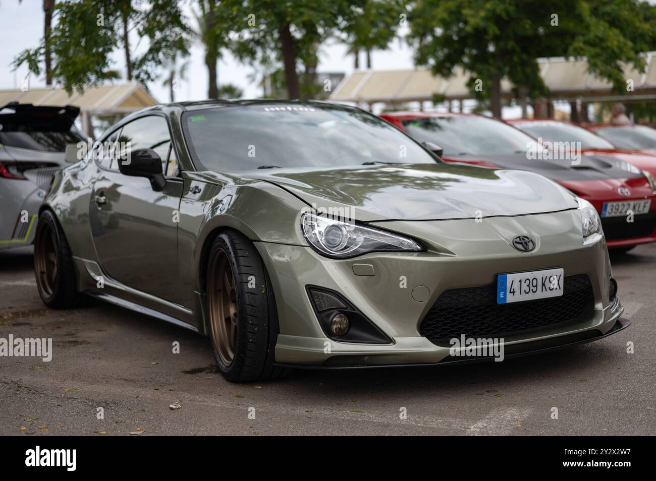 Front view of the iconic first-generation Japanese sports car Toyota ...