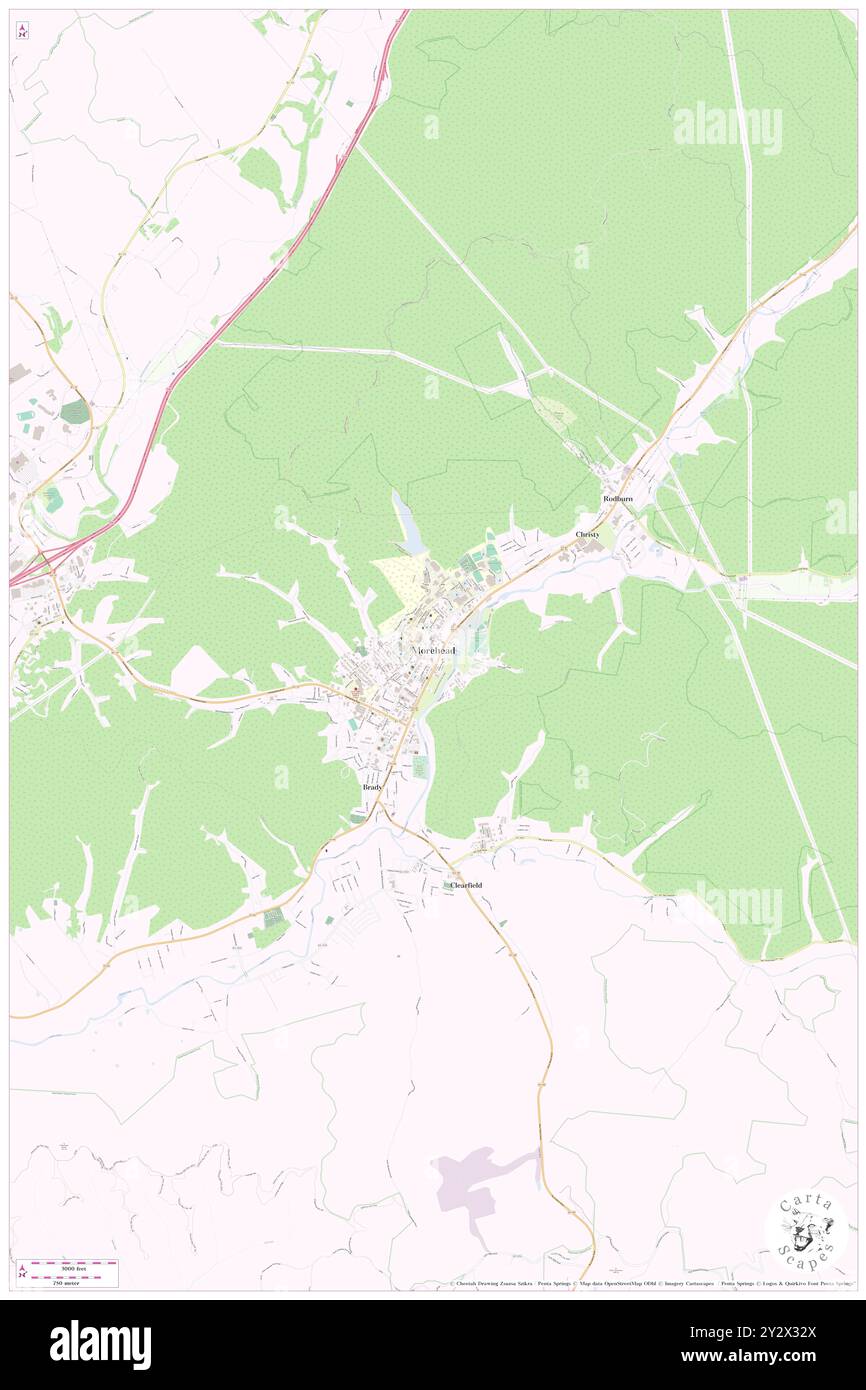 Map of morehead kentucky Cut Out Stock Images & Pictures - Alamy