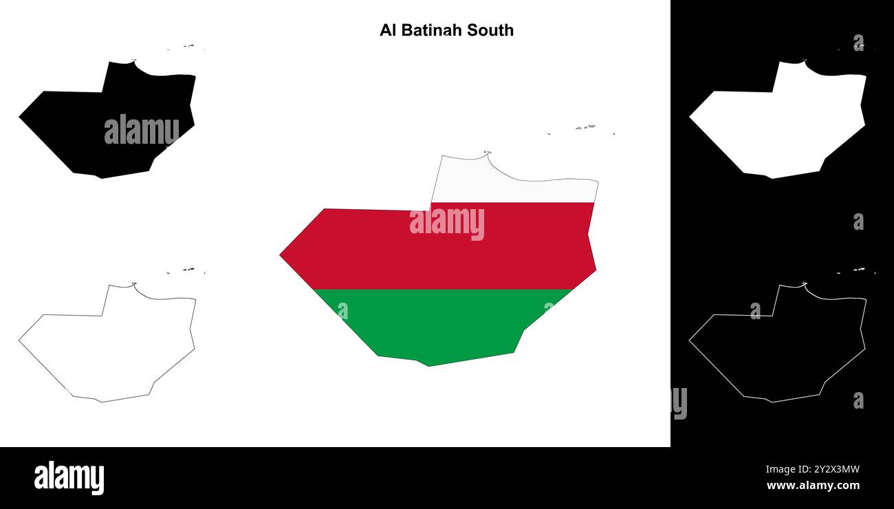 Map of al batinah south hi-res stock photography and images - Alamy