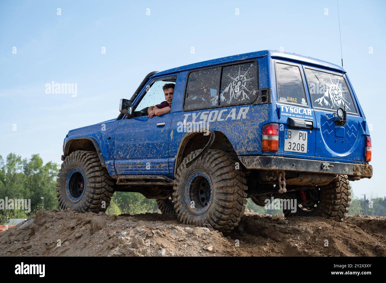 Rear view of the spectacular fifth generation Nissan Patrol GT Y60 ...