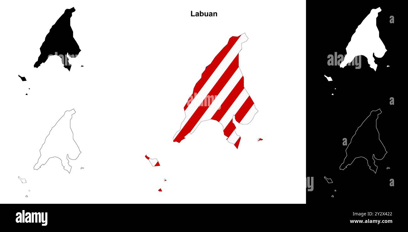 Blank labuan map hi-res stock photography and images - Alamy