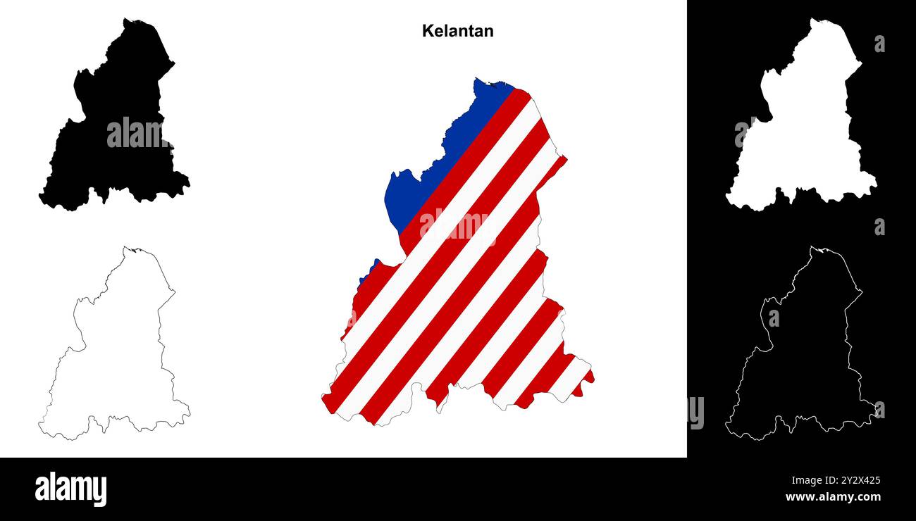 Blank kelantan map hi-res stock photography and images - Alamy