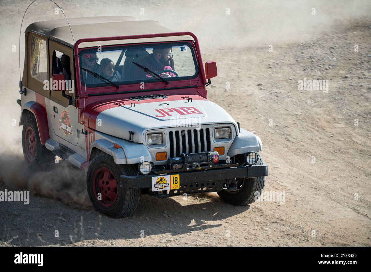 Jurassic park jeep wrangler hi-res stock photography and images - Alamy