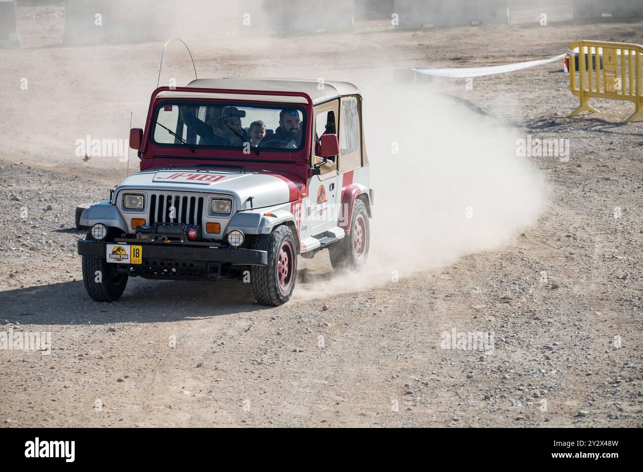 American Jeep Wrangler YJ SUV from 1987 - 1996 from the movie Jurassic ...