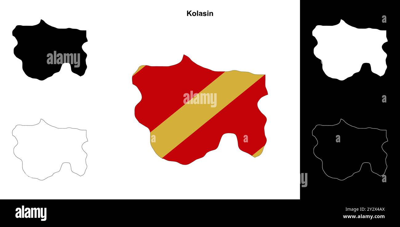 Map of kolasin hi-res stock photography and images - Alamy