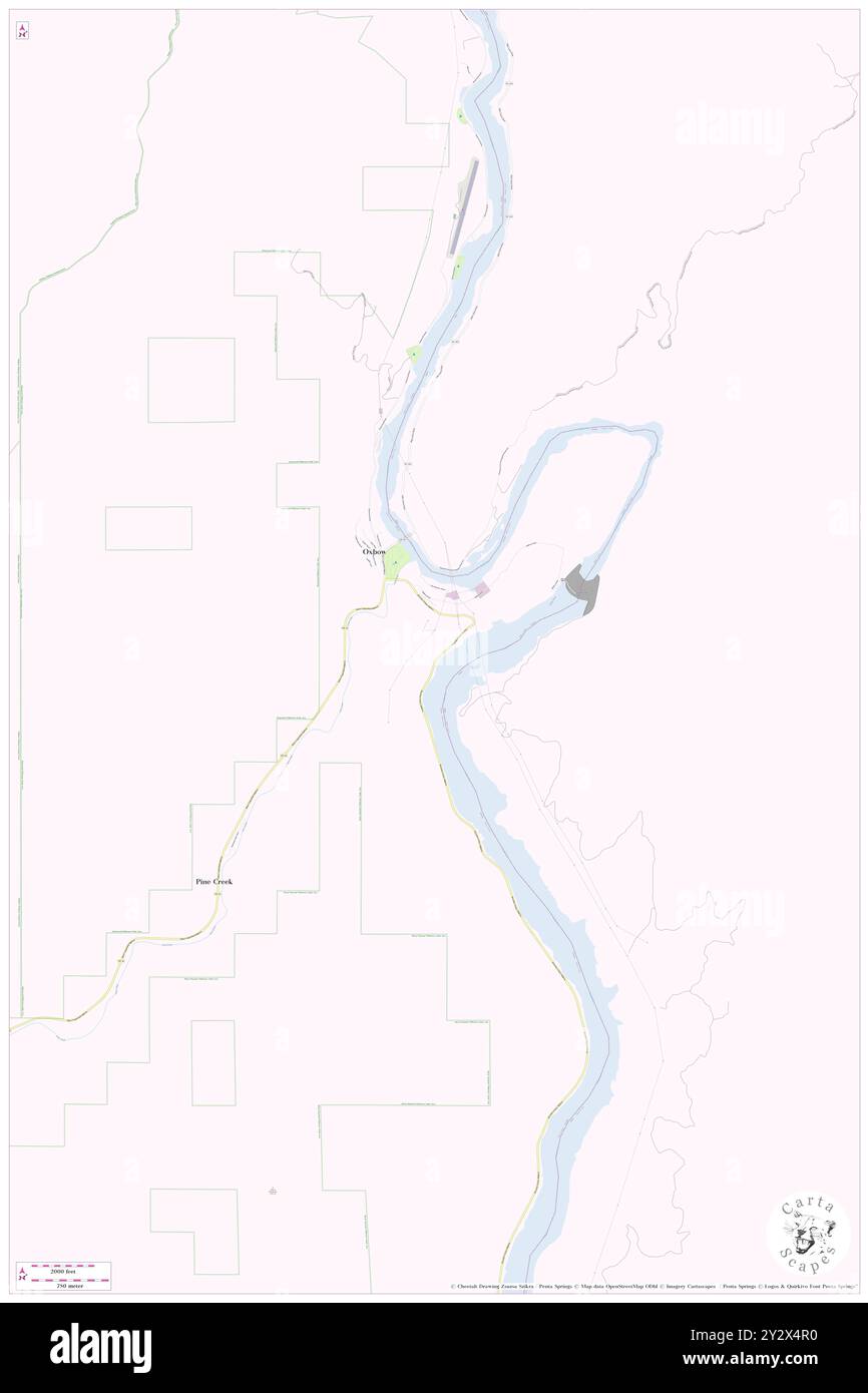 Map of oxbow hi-res stock photography and images - Alamy