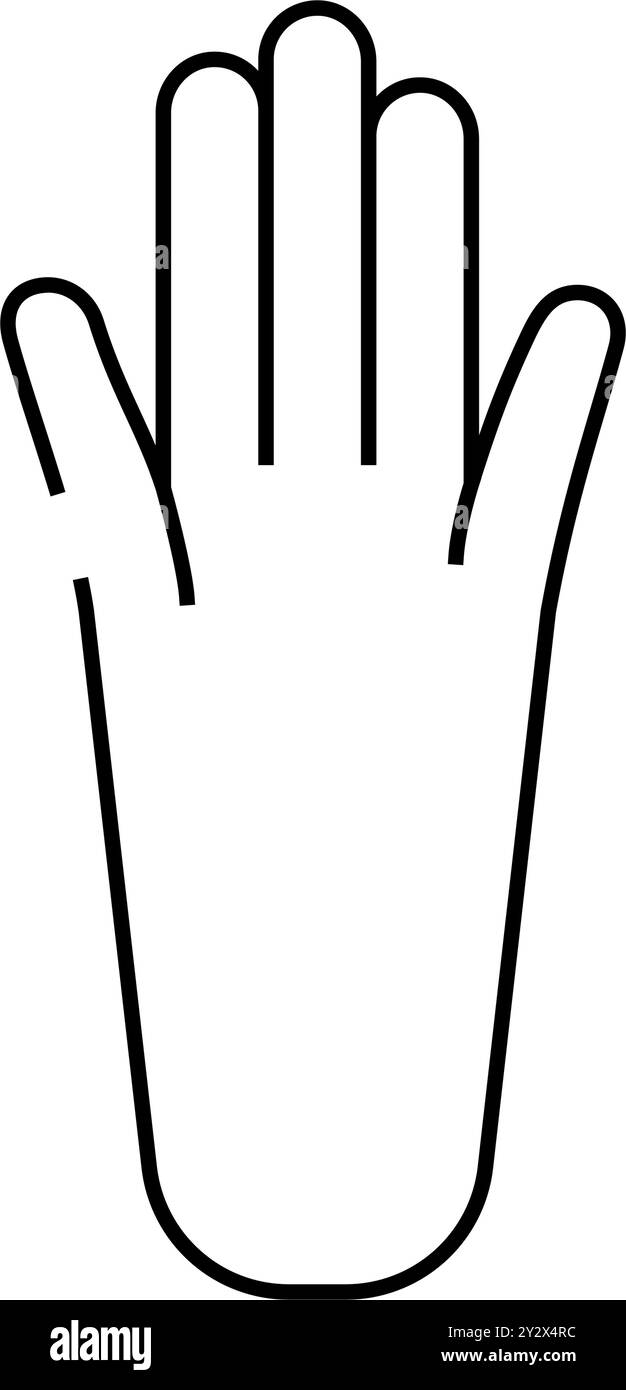 mouse hoof print line icon vector illustration Stock Vector Image & Art ...