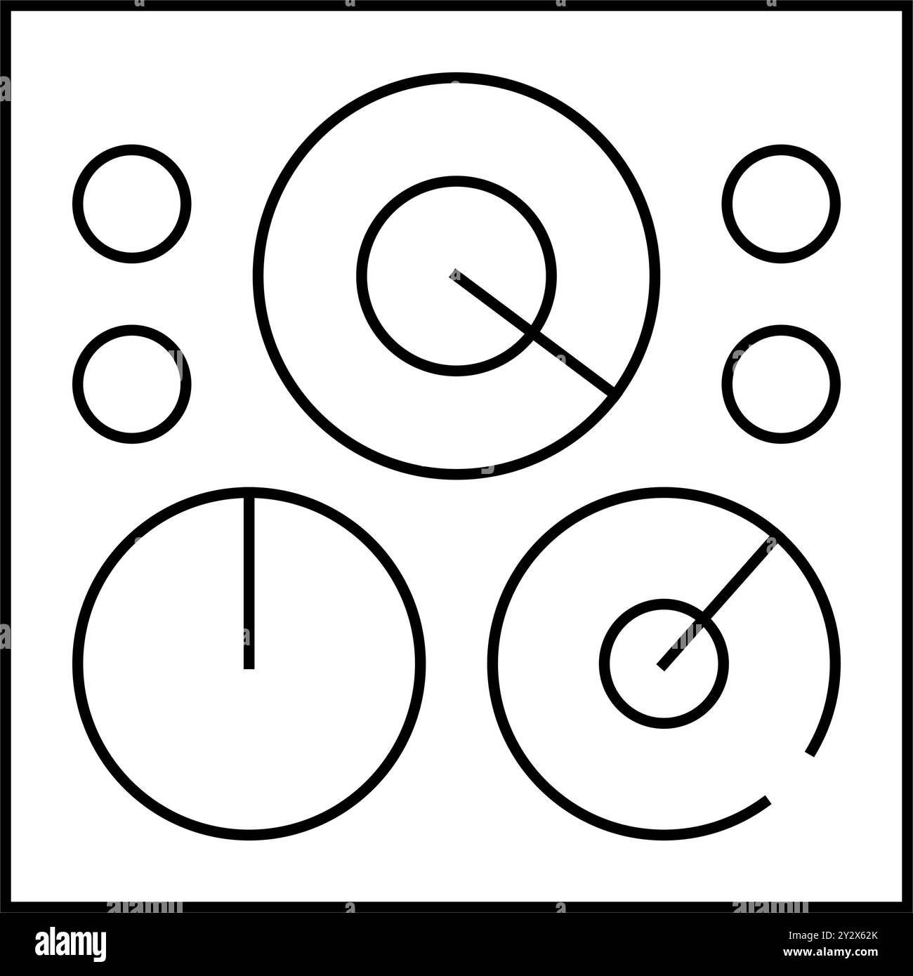 circular field line icon vector black illustration Stock Vector Image ...