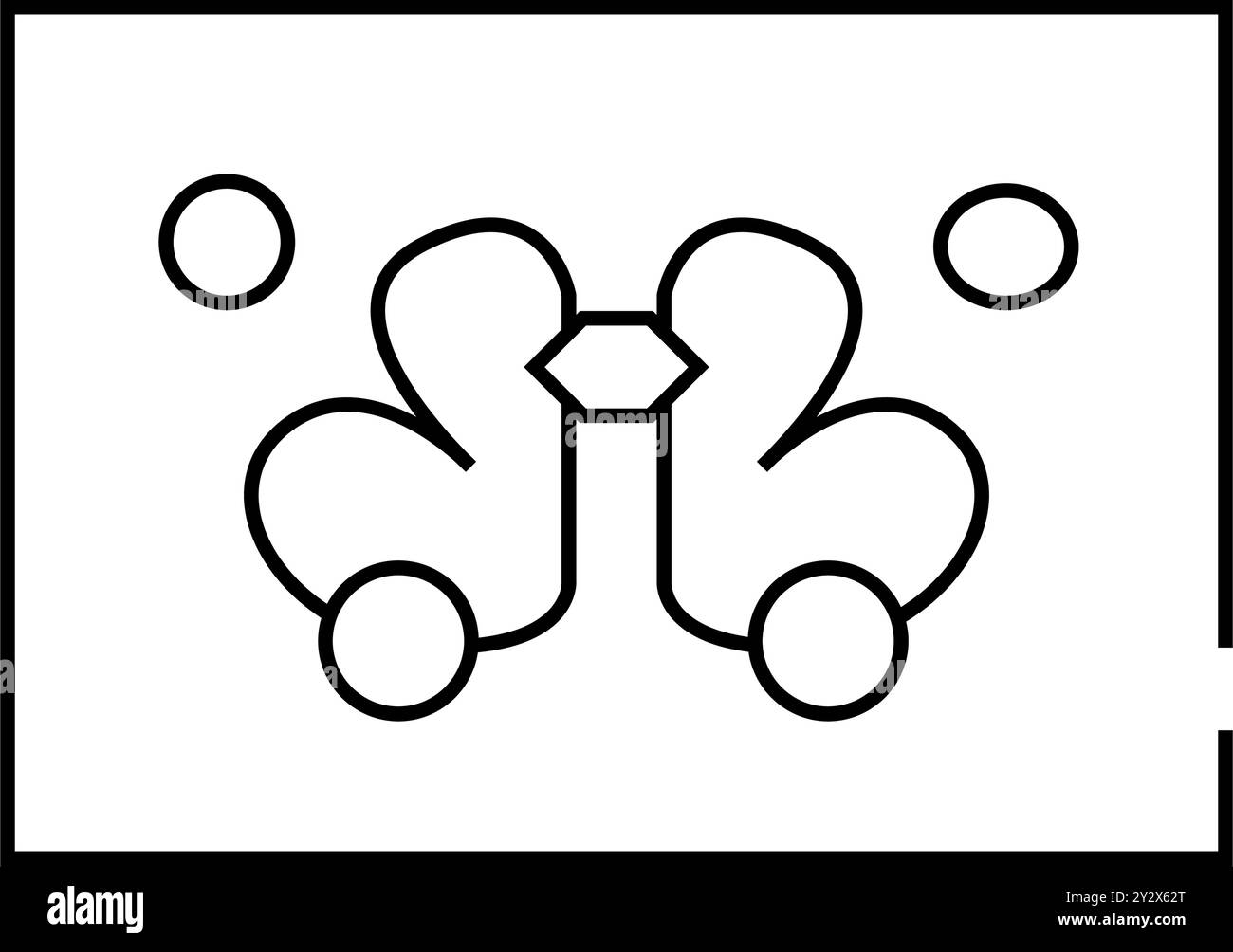 rorschach test line icon vector illustration flat Stock Vector Image ...